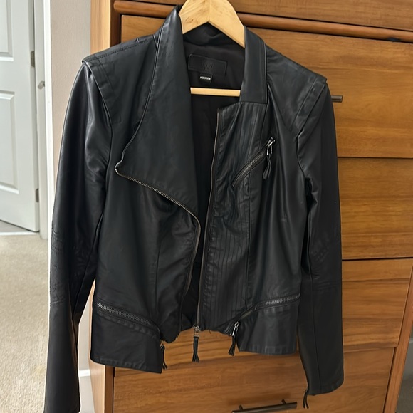 Blank NYC | Jackets & Coats | Faux Leather Motto Biker Jacket | Poshmark
